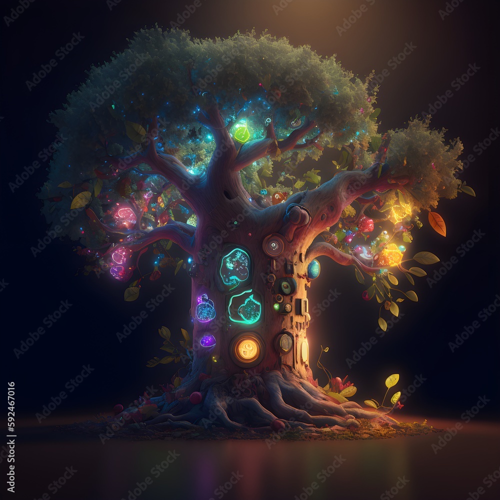 tree of life pixar render style dslr realistic ultra details octane ...