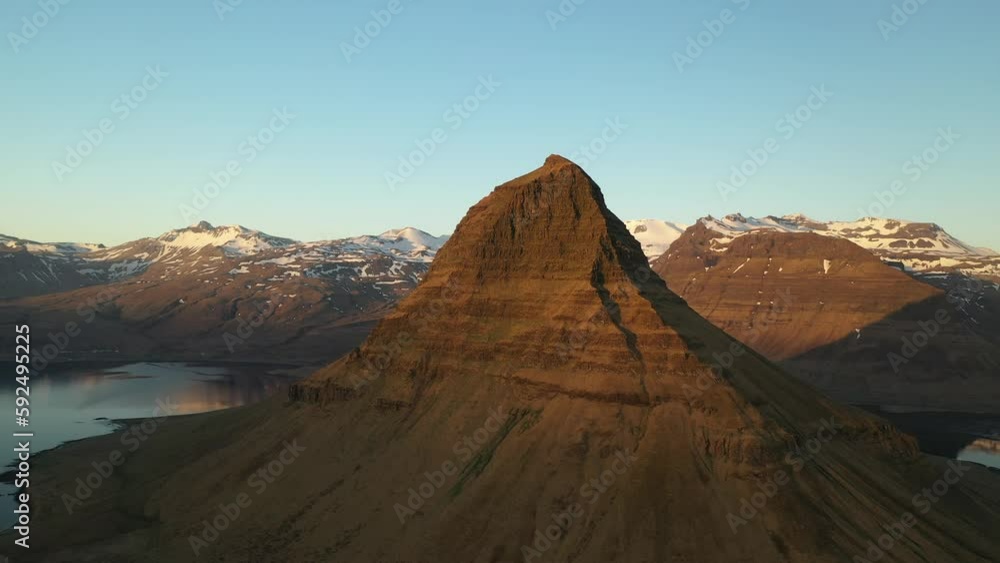 Kirkjufell iconic mountain on Snaefellsnes peninsula, Iceland, featured ...