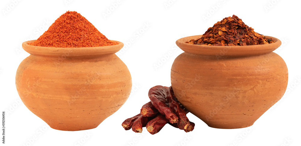 Chilli powder indian and thai chili powder on transparent background ...