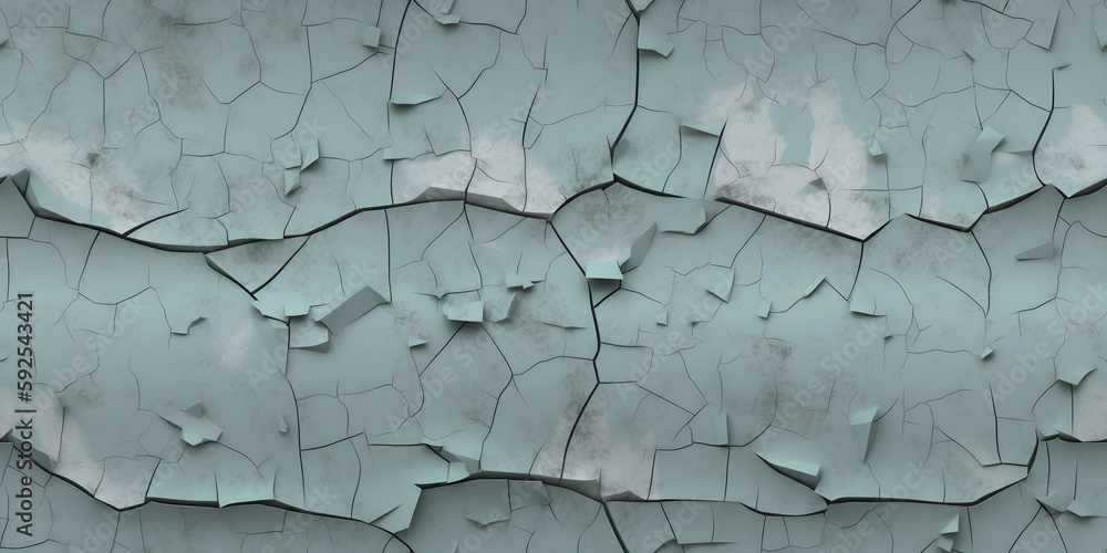 Aqua Cracked Glass Texture, complex pattern of cracked glass, presented ...
