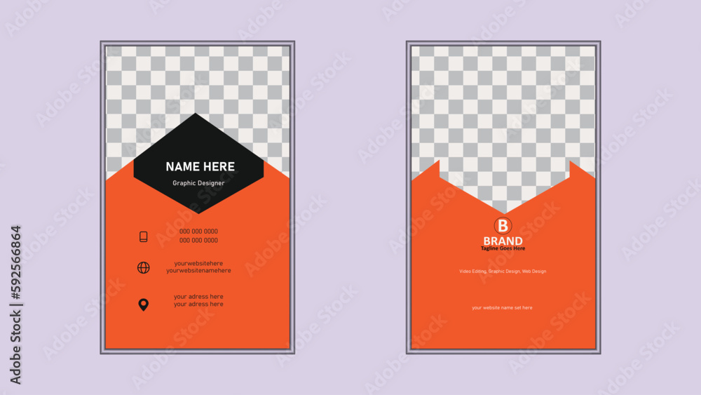 Various Colors Layout and Background Vector, Business Card Template ...