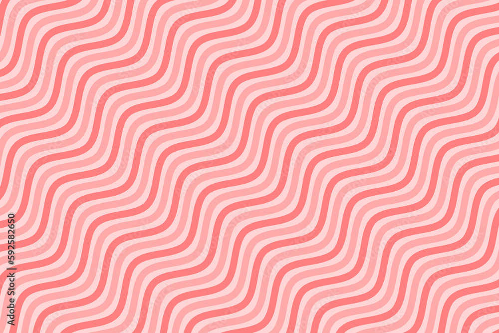 Pastel red water wave stripes repeating pattern background vector ...