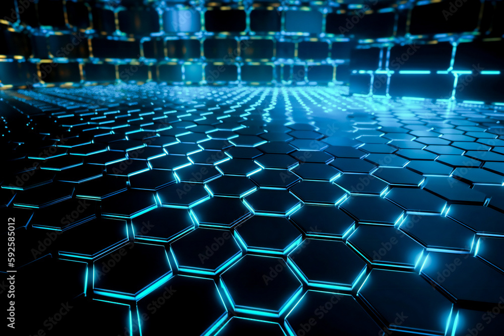 Blue abstract technology background. Abstract information technology ...