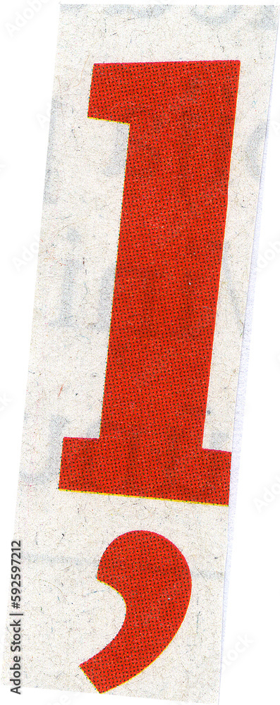 letter l magazine cut out font, ransom letter, isolated collage ...