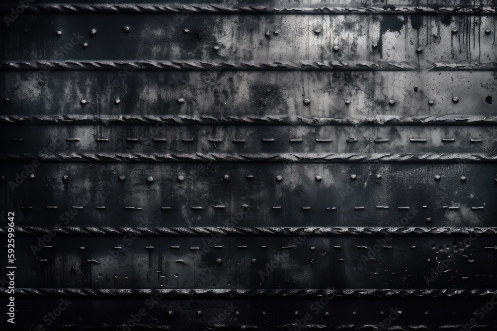 Forged in Darkness: A Bold and Gritty Black Metal Texture - Generative ...