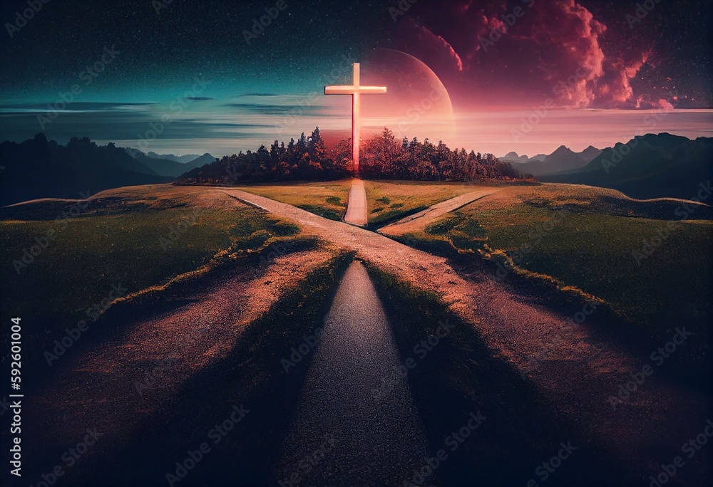 The road to the Kingdom of Heaven which leads to salvation and paradise ...
