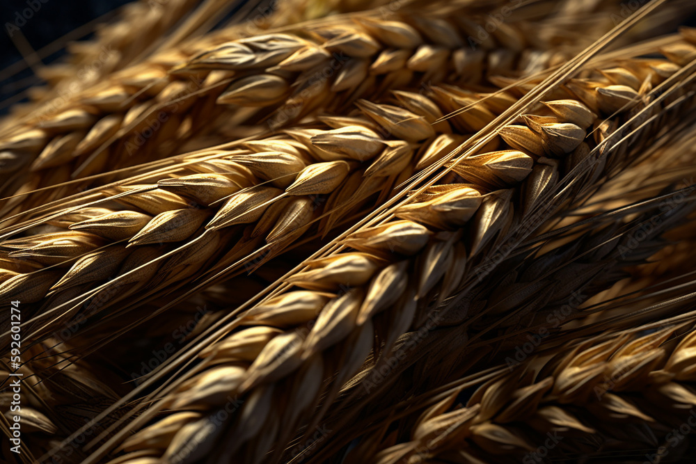 Evening light fields of barley, Created using generative AI tools ...