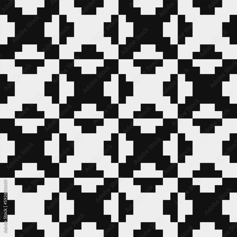 Abstract seamless fashion trend pattern fabric textures, lattice black ...