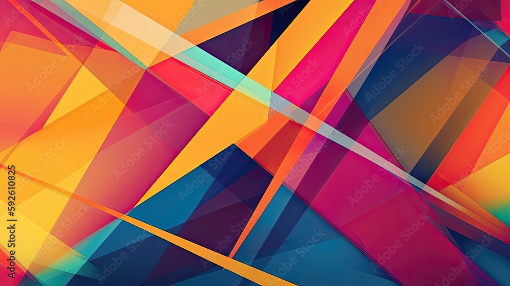 A geometric abstract background with intersecting lines and angles ...