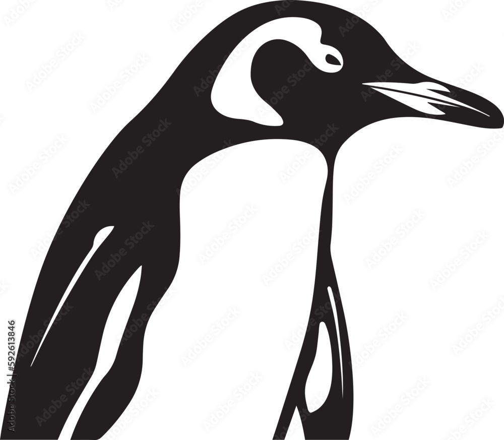Pinguin, Pinguin Head, Antarctic animal, Vector, SVG Stock Vector ...