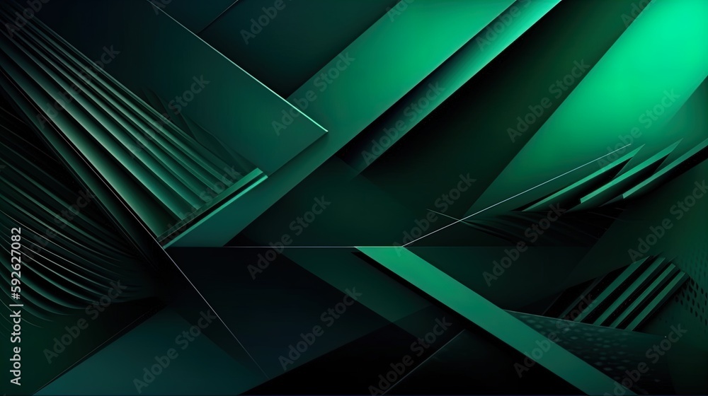 Modern dark green abstract background. Minimal. Color gradient. Banner ...