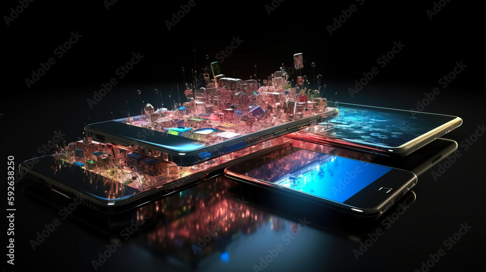 The Rise of AI in the World of Technology, ai generated Stock ...