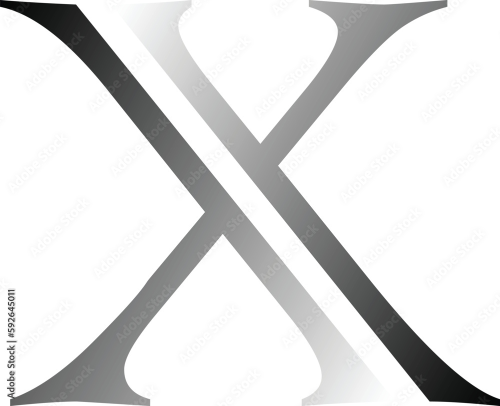 Sleek and modern X vector letter logo design. Perfect for branding and ...