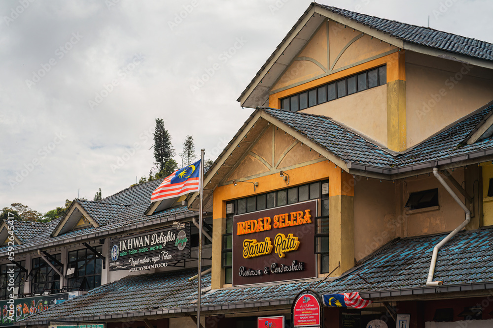 CAMERON HIGHLAND, MALAYSIA - Sep 16, 2022 Medan Selera Tanah Rata ...