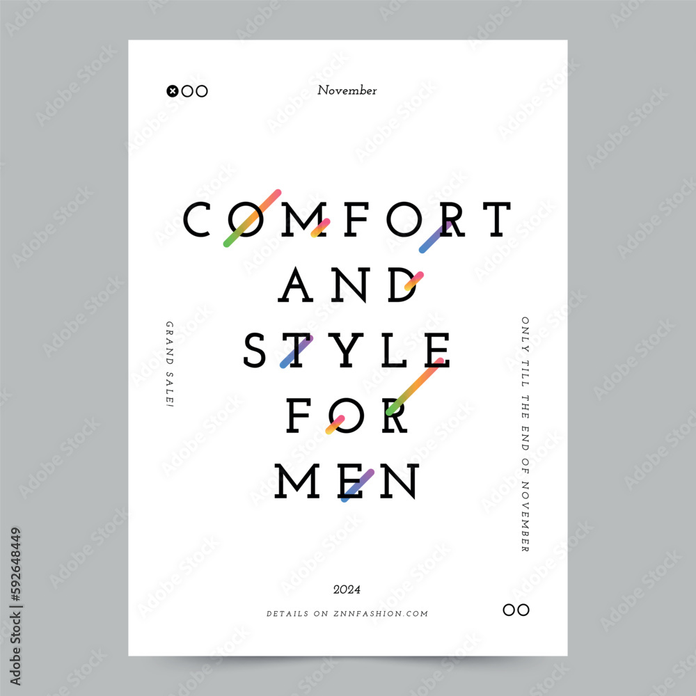 Men Style Flyer Template. A clean, modern, and high-quality design of ...