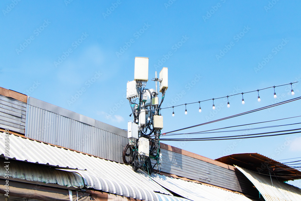 Communication tower telephone pole wireless technology signal future on ...
