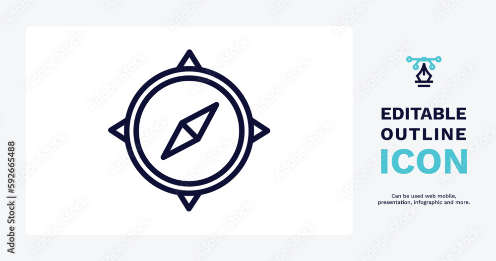 cardinal points icon. Thin line cardinal points icon from tools and ... cardinal points icon. Thin line cardinal points icon from tools and ...