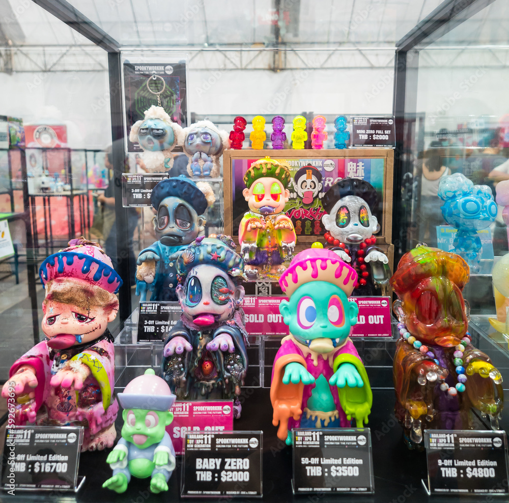 Bangkok, Thailand - April 9, 2023: Chinese vampire model toys by ...