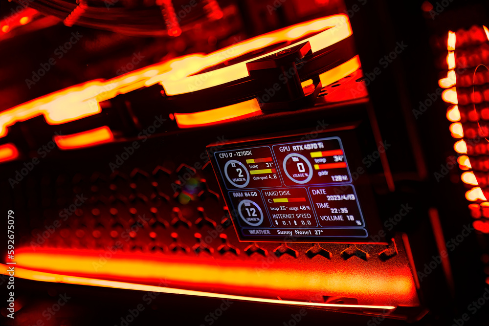 Personalize Your Gaming PC with an Illuminated Internal Display Showing ...