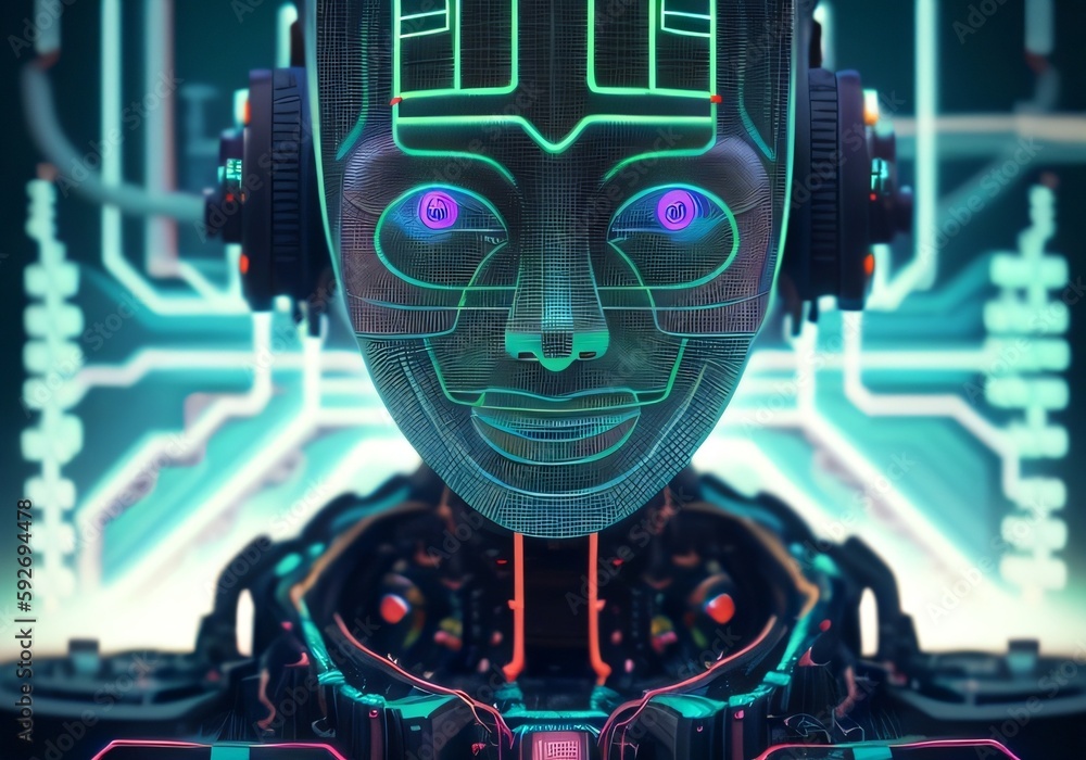 Evil Artificial Intelligence Humanoid Alien Robot Robot With Artificial Intelligence Created