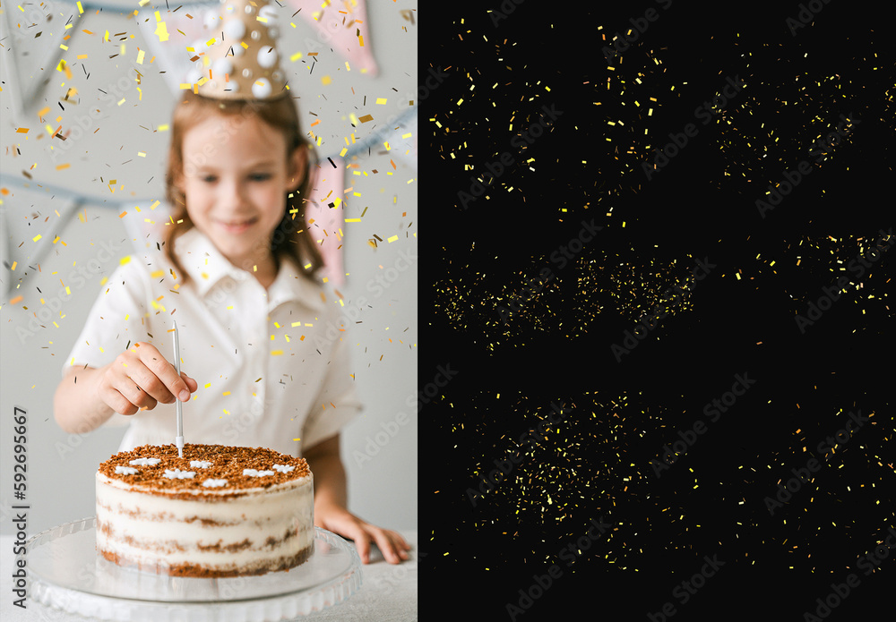 Confetti Mockup Template Stock Template | Adobe Stock