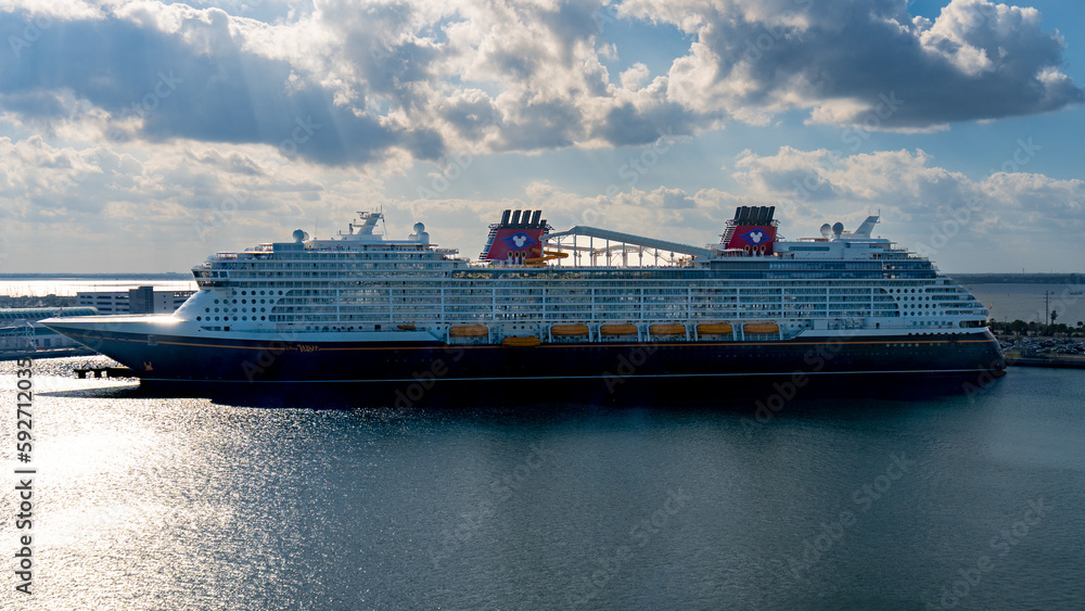 Disney Fantasy owned and operated by Disney Cruise Line, a subsidiary ...