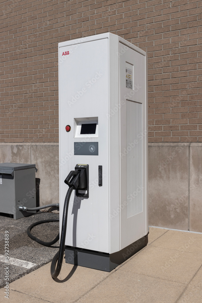Fotka „ABB Electric Vehicle Charger with a CCS connections. ABB offers ...