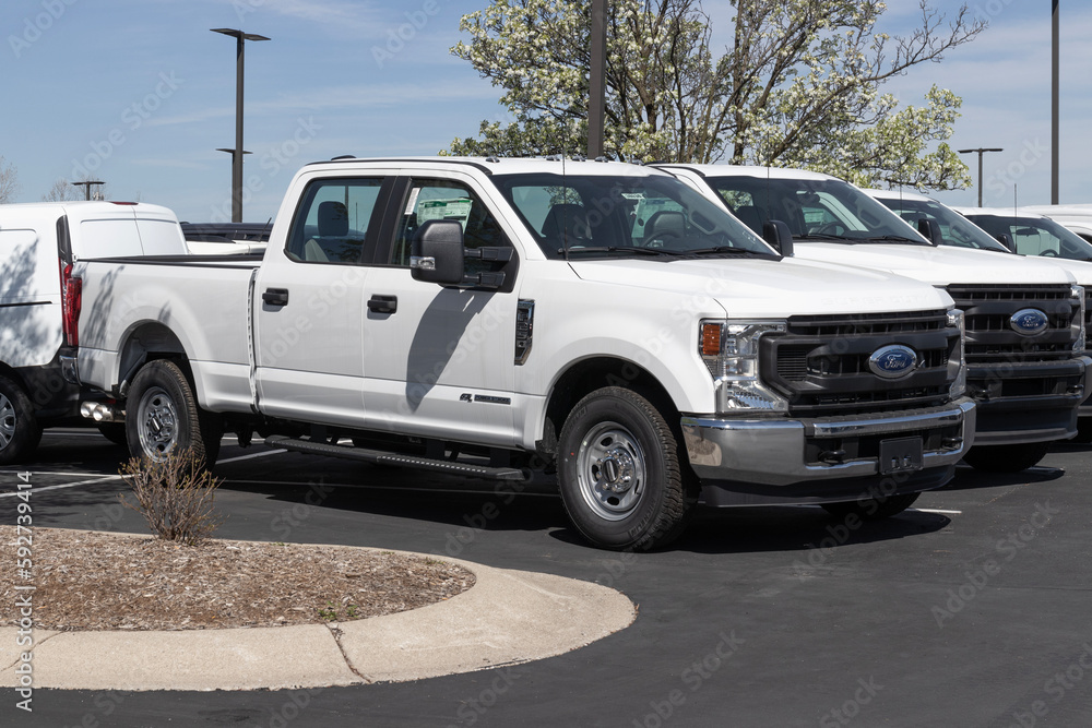 Ford Super Duty F-250 SuperCab display. Ford offers the Super Duty F250 ...