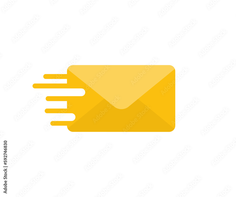 Send message icon logo design. Mail, Email, Envelope icon. Editable ...
