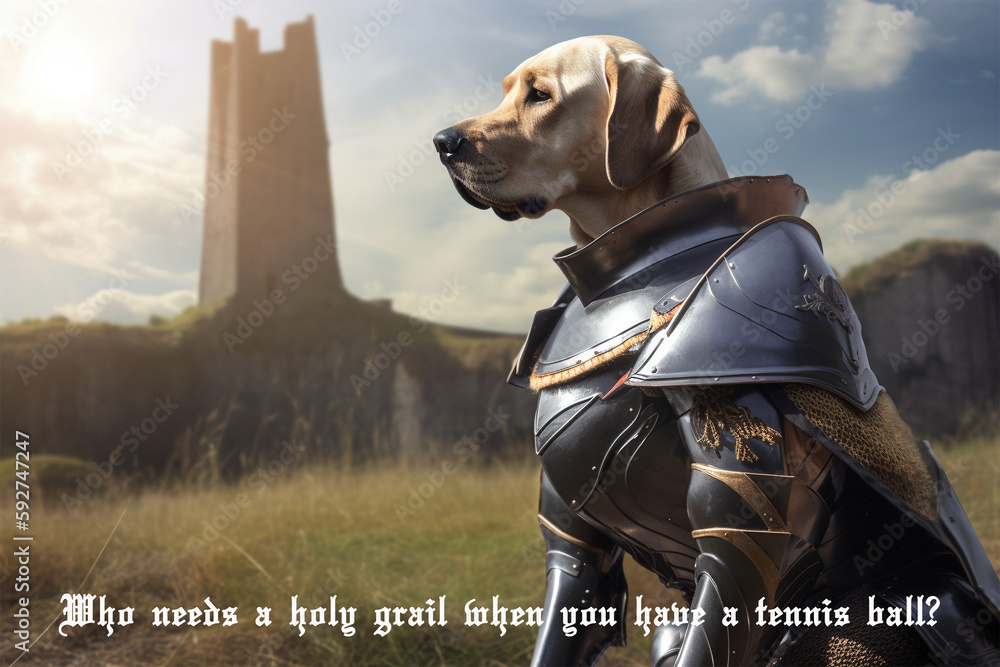Armor Up Your Labrador: Digital Download of a Knight in Shining Fur for ...