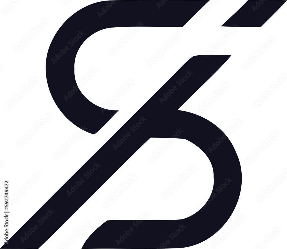 si logo design Stock Vector | Adobe Stock