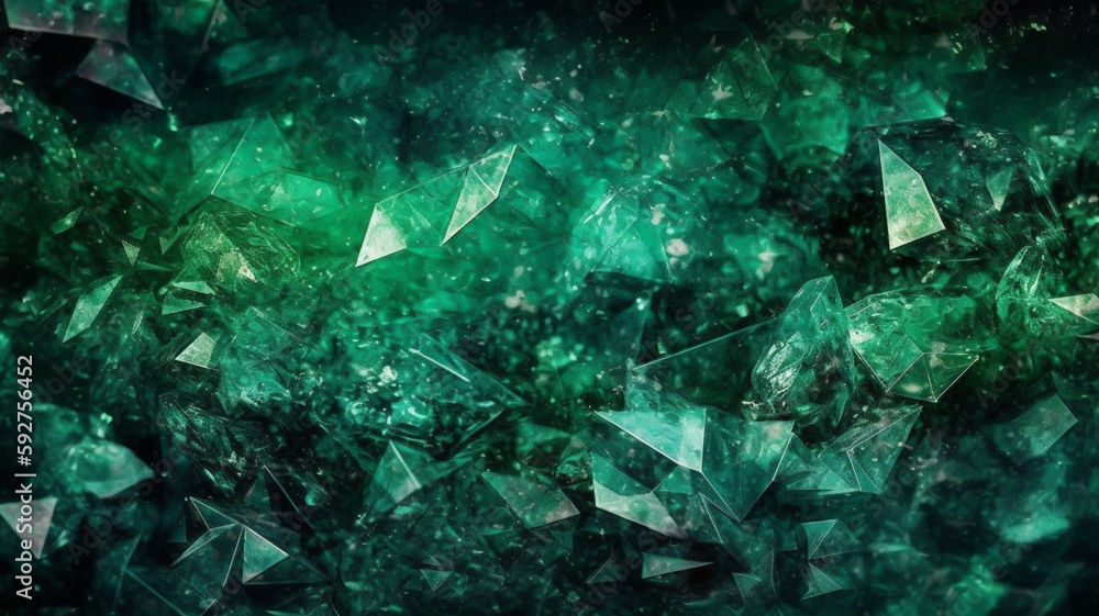 Emerald green gem kryptonite texture, background banner or wallpaper ...