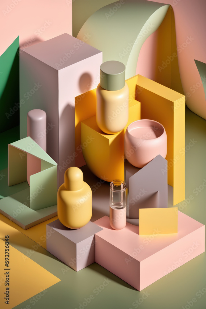 Branding moderno y lujoso de makeup marca joven aesthetic, productos de ...