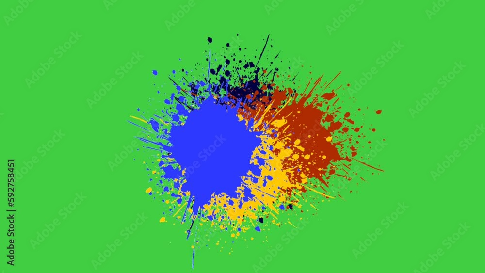 Green screen paint video being thrown Stock ビデオ | Adobe Stock