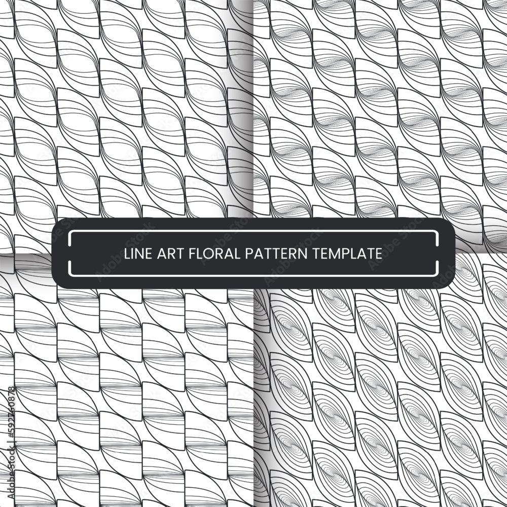 Vector fabric patten background template Stock Vector | Adobe Stock