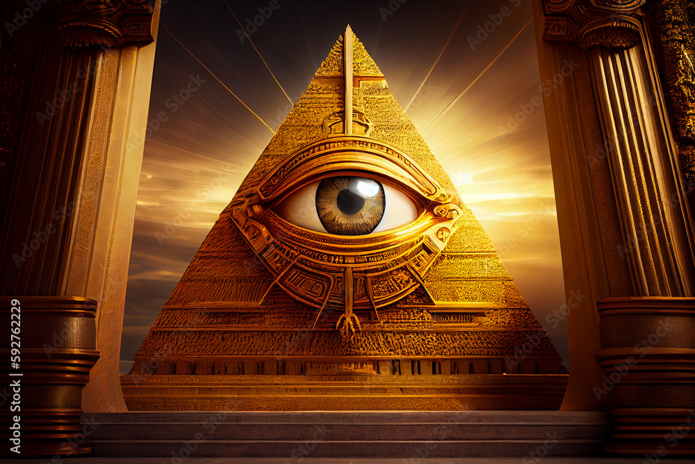 Symbole De La Pyramide Des Illuminati