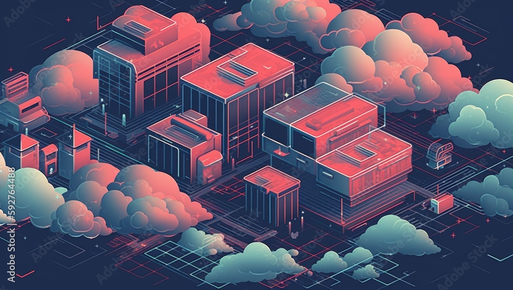 Data Center Server Room Datacenter Big Data Center Cloud Computing
