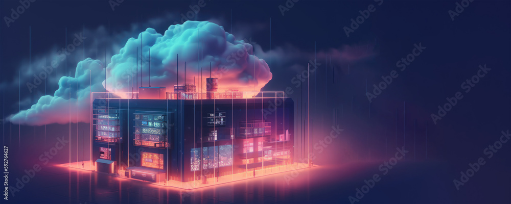 Data Center Server Room Datacenter Big Data Center Cloud Computing