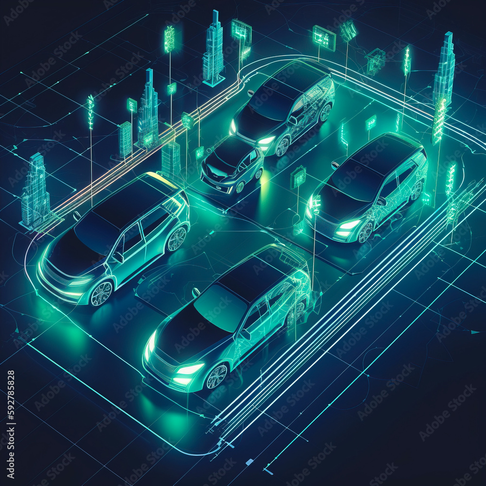 Powering a Sustainable Future with Electromobility, ai generated Stock ...