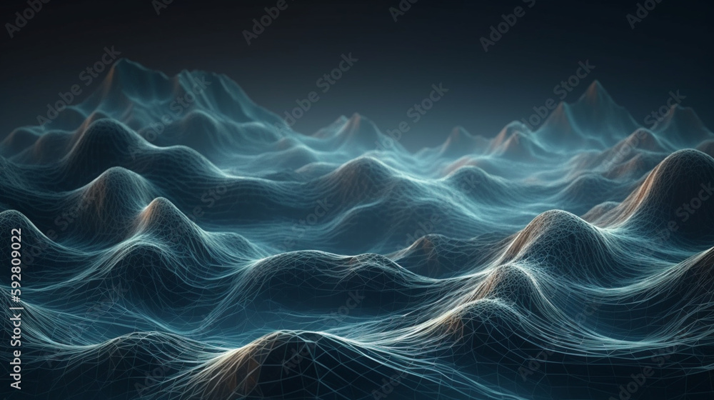 Abstract Landscape background topology structure map technology ...