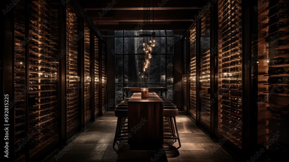Exploring the Stunning Architecture of a Wine Cellar with Elegant Glass ...