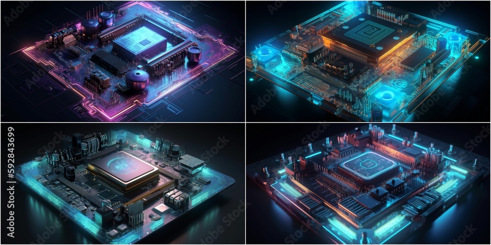 Create striking and professional renderings of computer motherboards ...