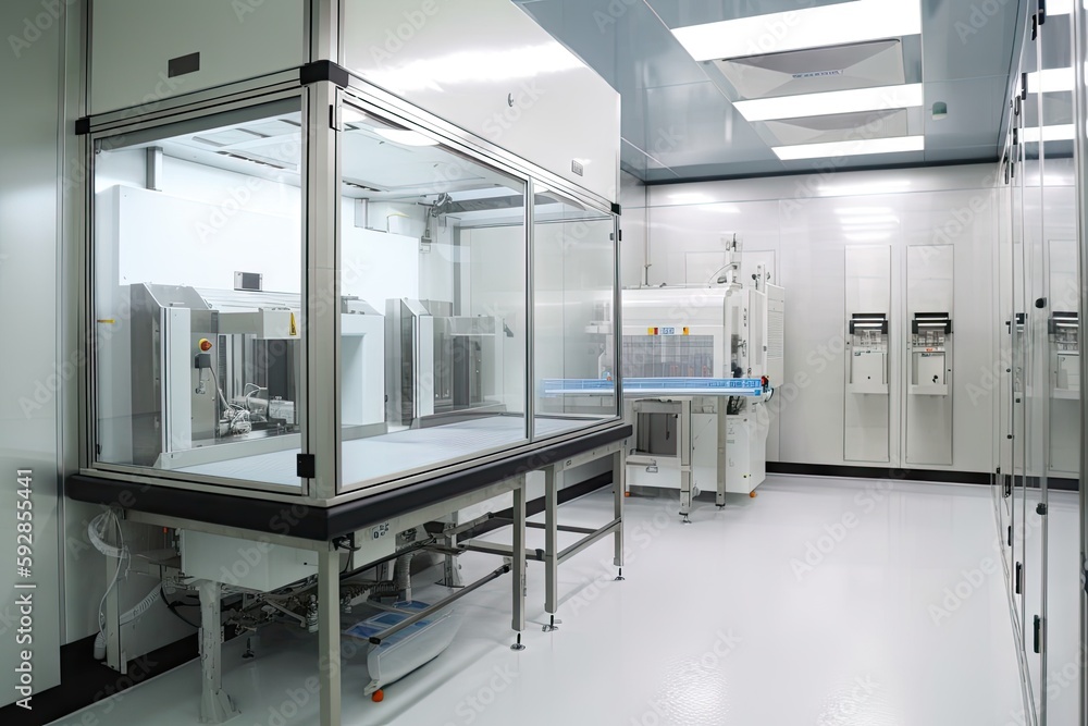 cleanroom with robotic system for sample collection and testing ...