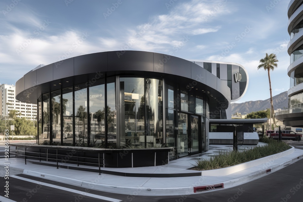 drive-thru with a view of the parking lot, showing off the restaurant's ...