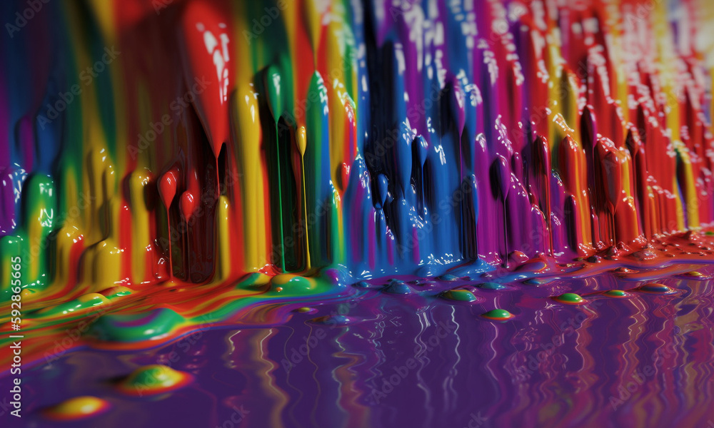 "Rainbow Ooze: A Melting Background for a Funky and Playful Look ...