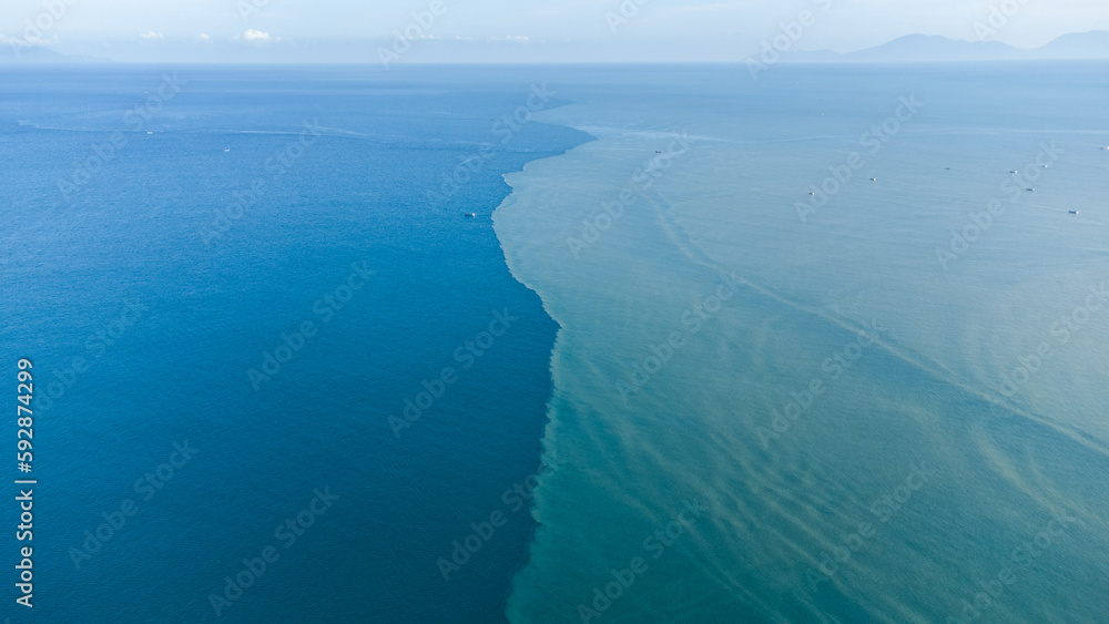 The ocean separated at the estuary is a mixture of saltwater and ...