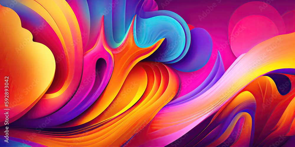 Abstract colorful background wallpaper design (Generative AI) Stock ...