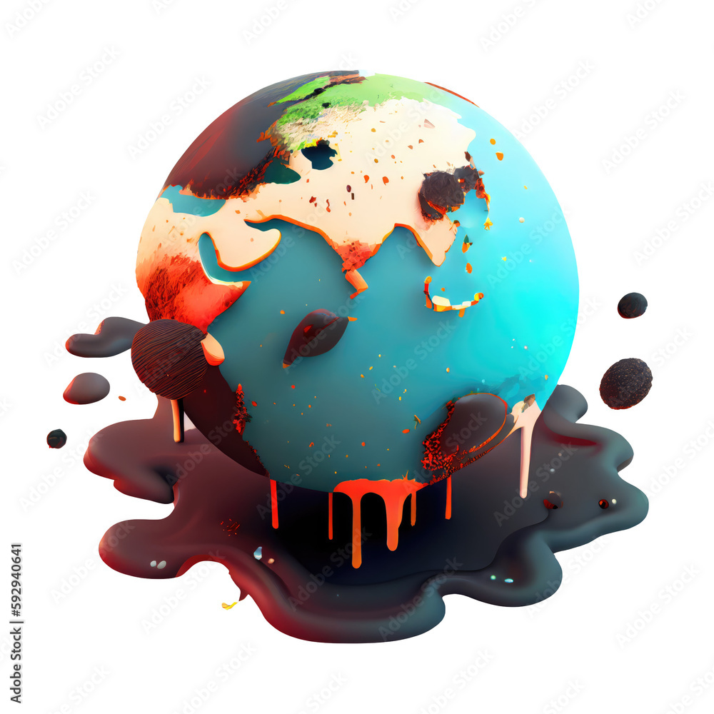 3d icon Planet earth day, national pollution prevention day, world ...