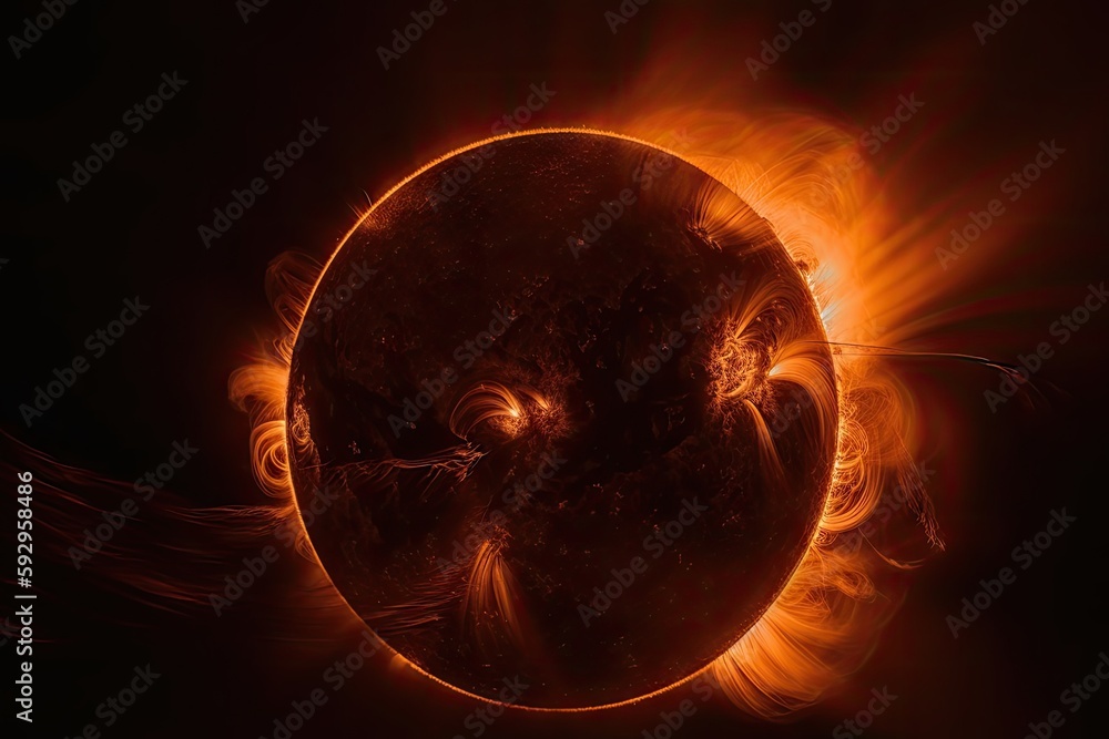 time-lapse of the sun, with flares and coronal mass ejections visible ...