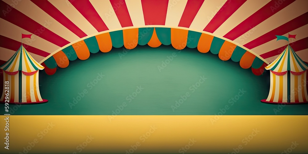 Circus Backdrop in the Fair Fun and Frolic Style - A Fun and Enjoyment ...